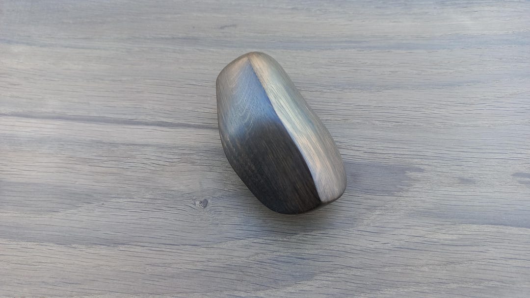 Bog Oak Wood Worry Stone - Hand Carved Fidget, Stress Relief - Etsy