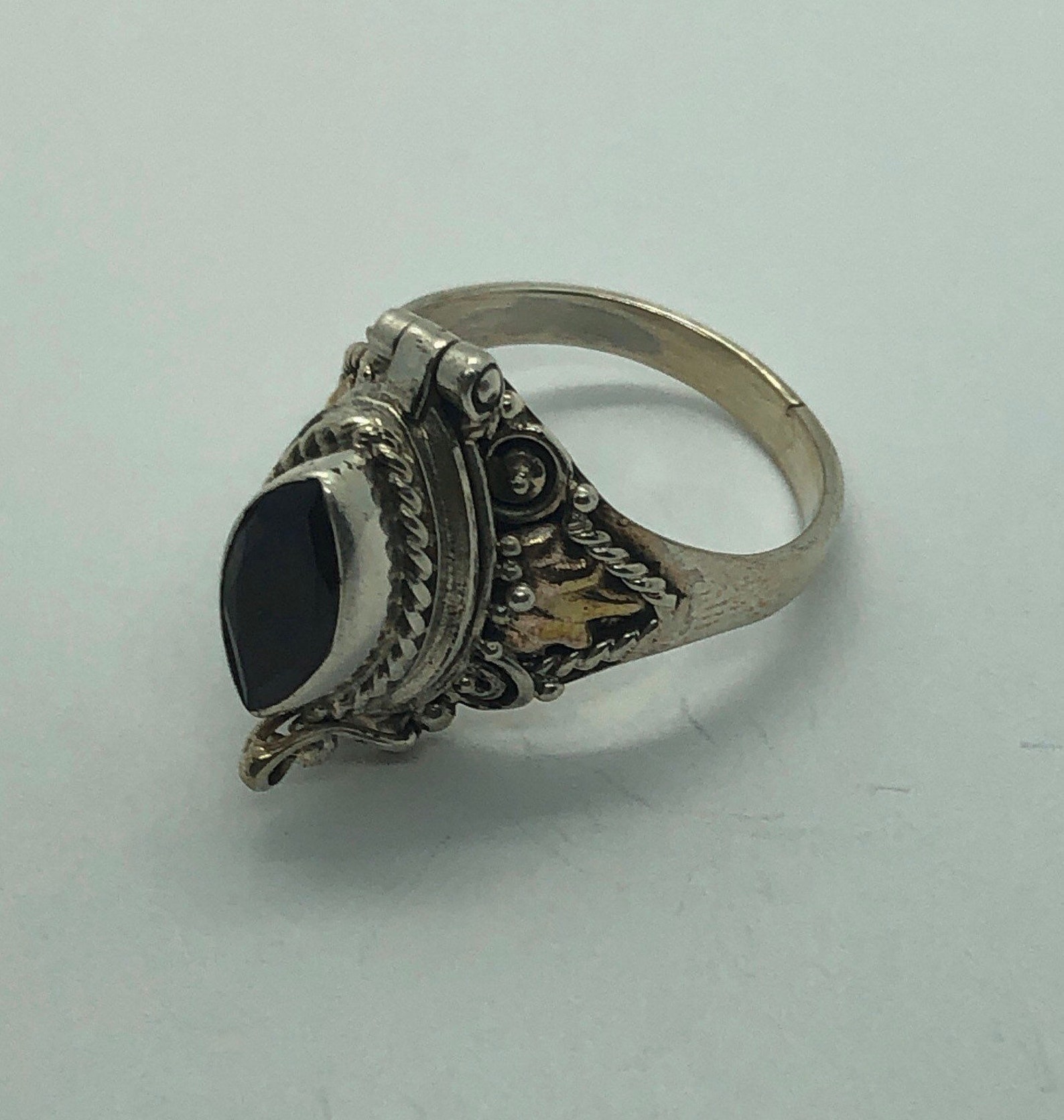 Poison Ring Silver Garnet Poison Ring Ring Size 5 Ring Size | Etsy