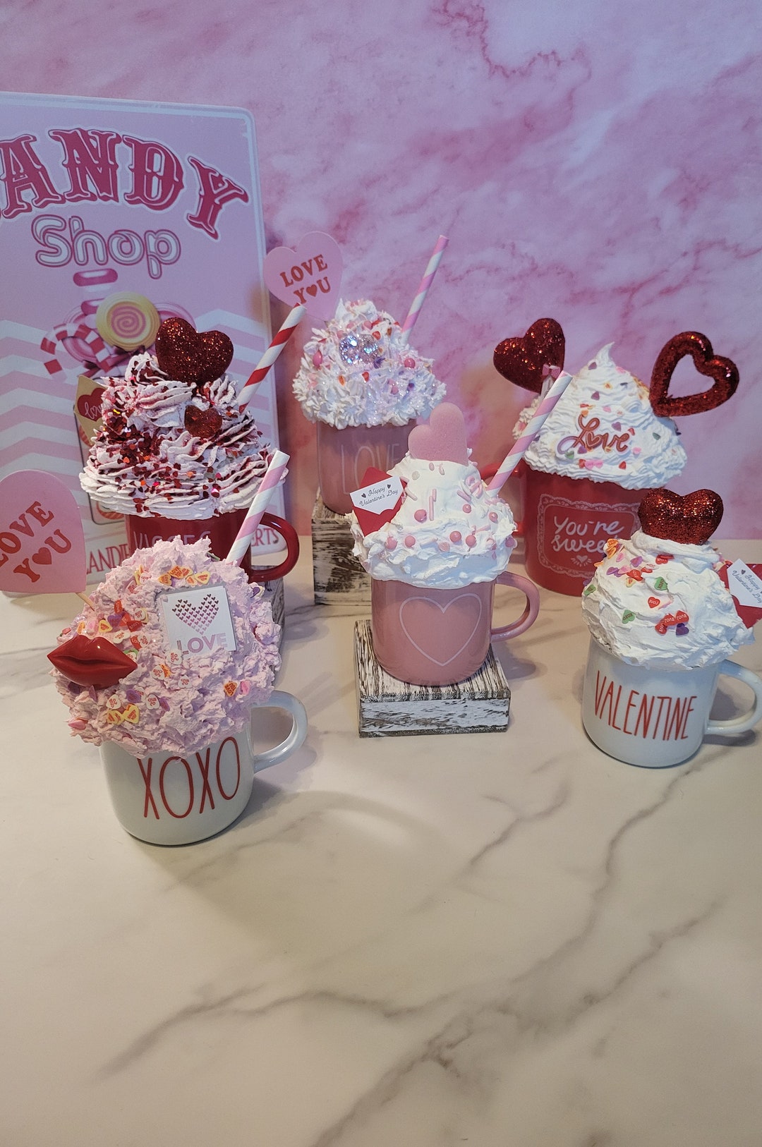 Mini Mug Valentines Day Decoration, Home Staging, Party Decorations ...