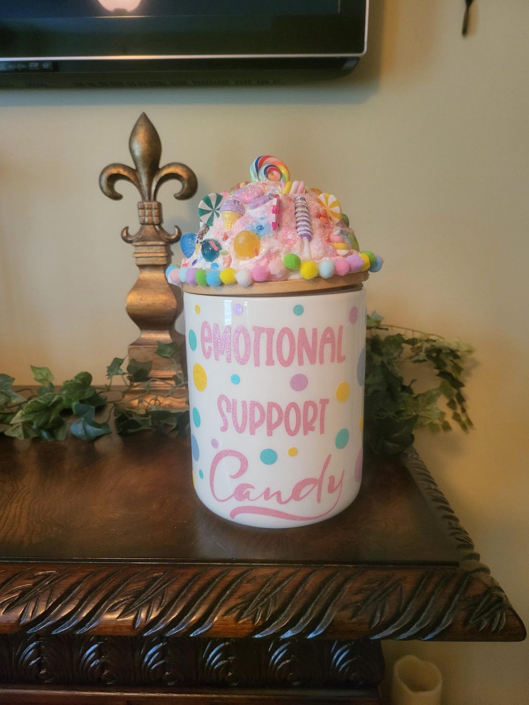 Emotional Support Candy Jar - Etsy