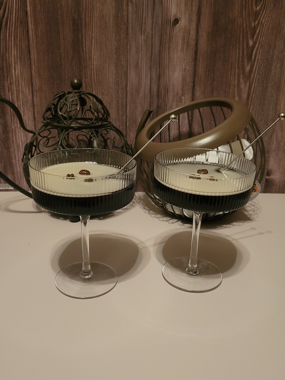 Fake Espresso Martini Set of 2 – Realistic Resin Cocktail Props – Home ...