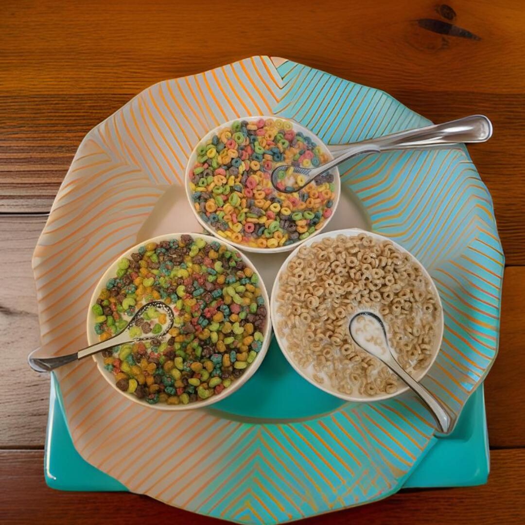 Resin Cereal Bowl Pop Art – 34oz Ceramic Bowl With Real Cereal & Fake ...