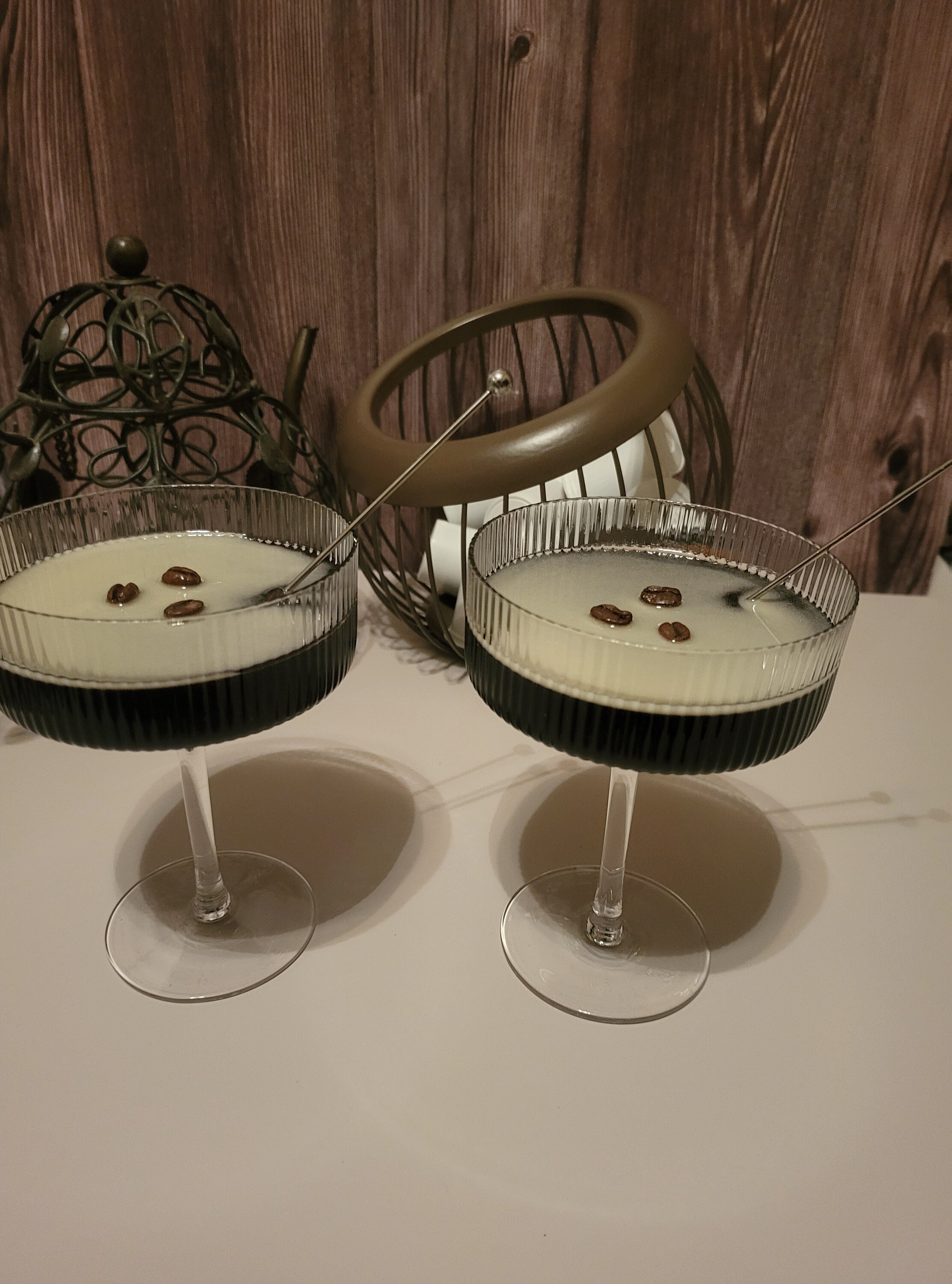 Fake Espresso Martini Set of 2 – Realistic Resin Cocktail Props – Home ...