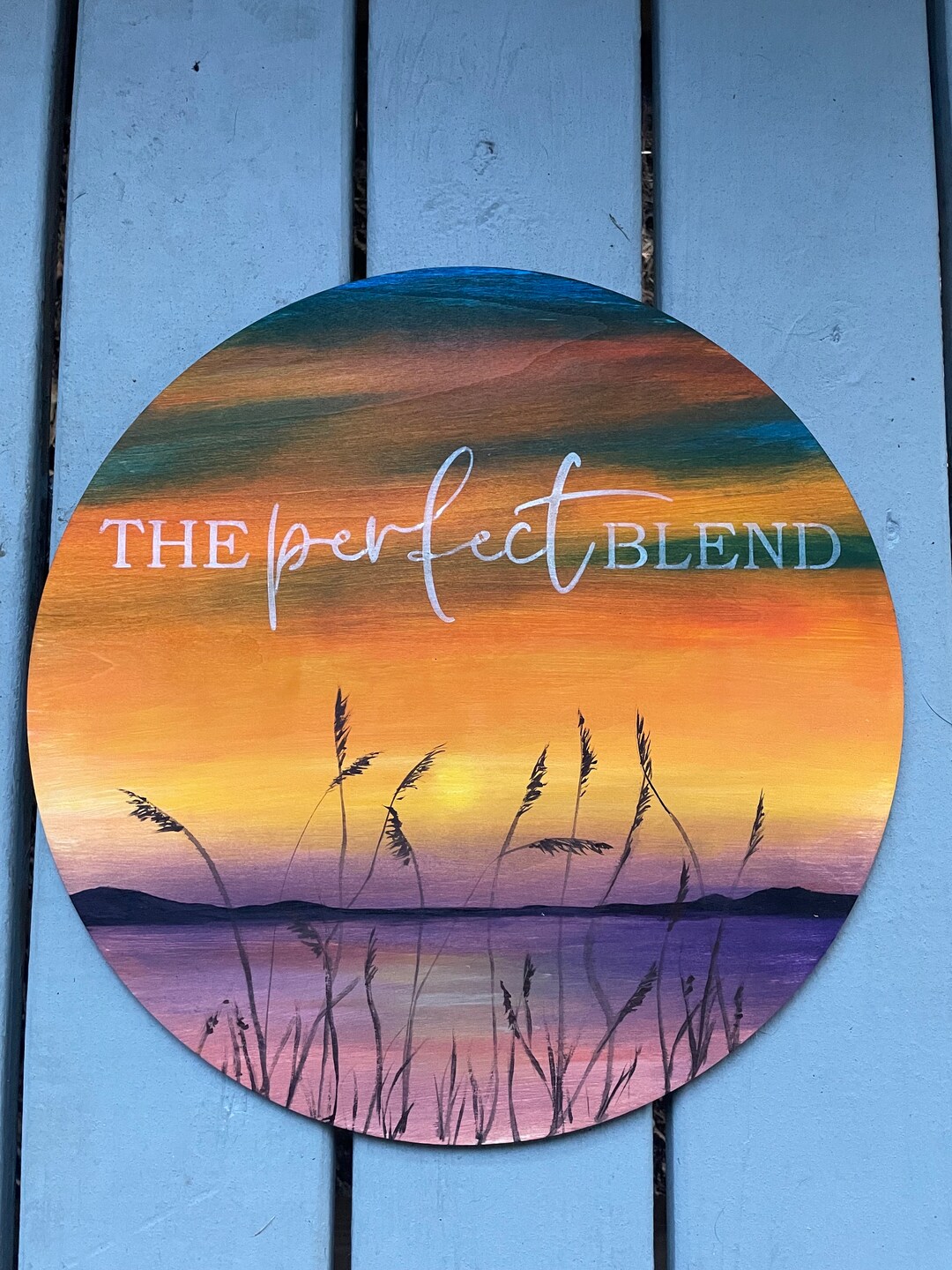 16” Round Wood Welcome Signs - Etsy