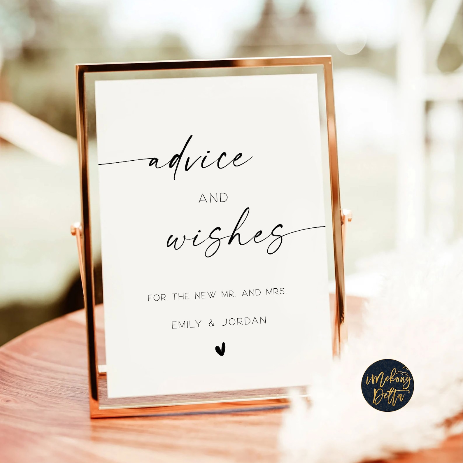 Advice and Wishes Sign Template Well Wishes Sign Printable - Etsy