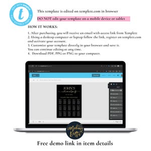 Minimalist Retirement Party Seating Chart Template, Black and Gold ...