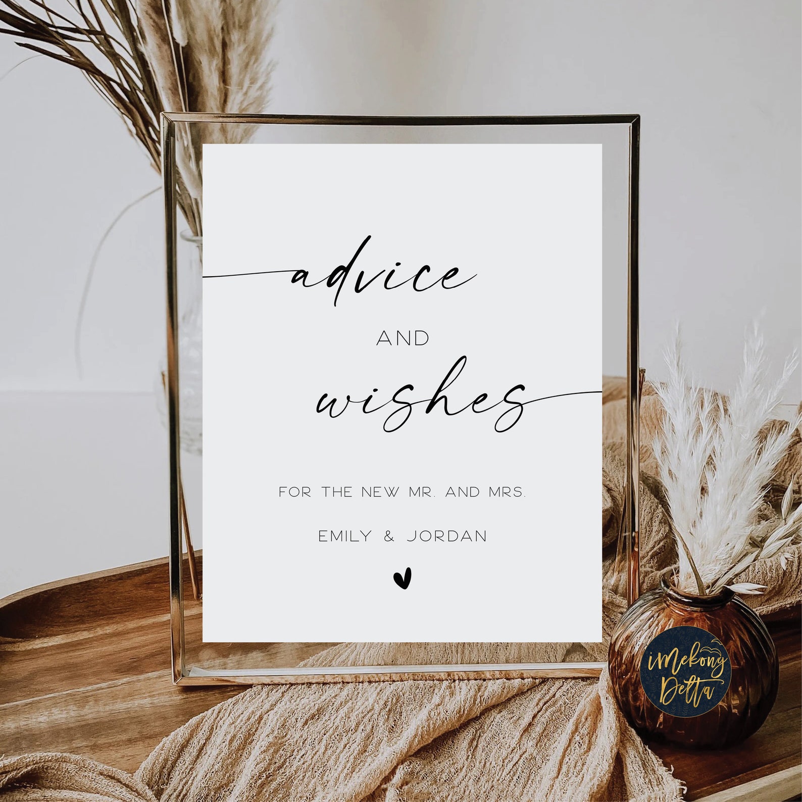 Advice and Wishes Sign Template Well Wishes Sign Printable - Etsy