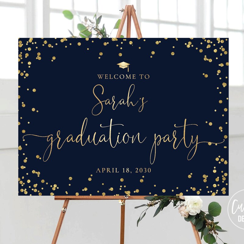Blue Gold Graduation - Etsy