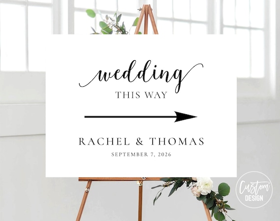 Sign Arrow Wedding