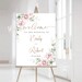 Custom Design, White Roses Wedding Welcome Sign, Welcome to the Wedding ...