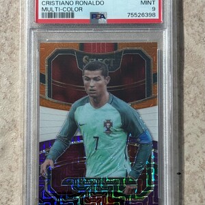2017 Panini Select Multi Color #33 Cristiano Ronaldo Portugal PSA 9 ...