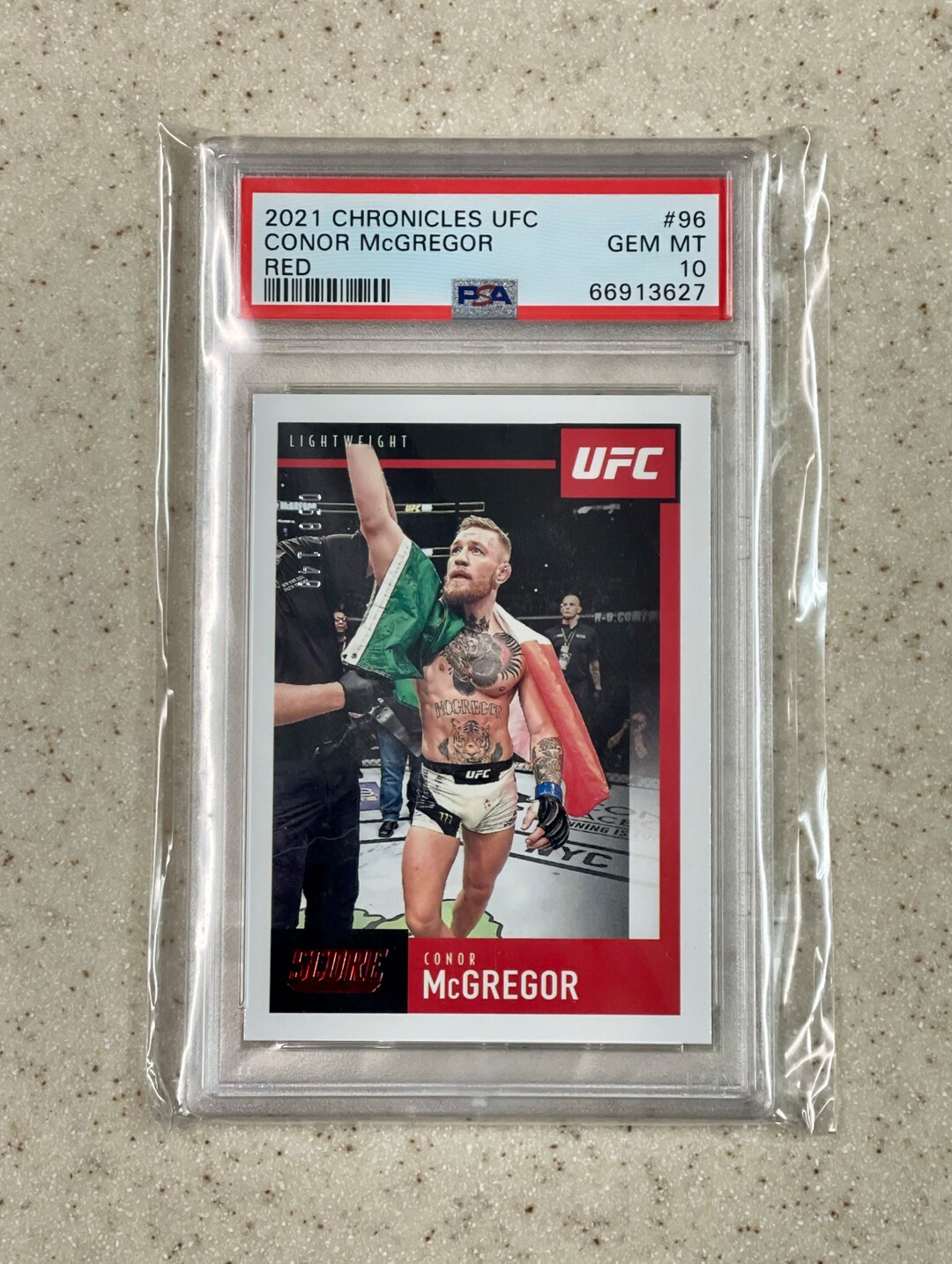 2021 Chronicles UFC #96 Conor Mcgregor Score Red #d/149 PSA 10 Gem Mint ...