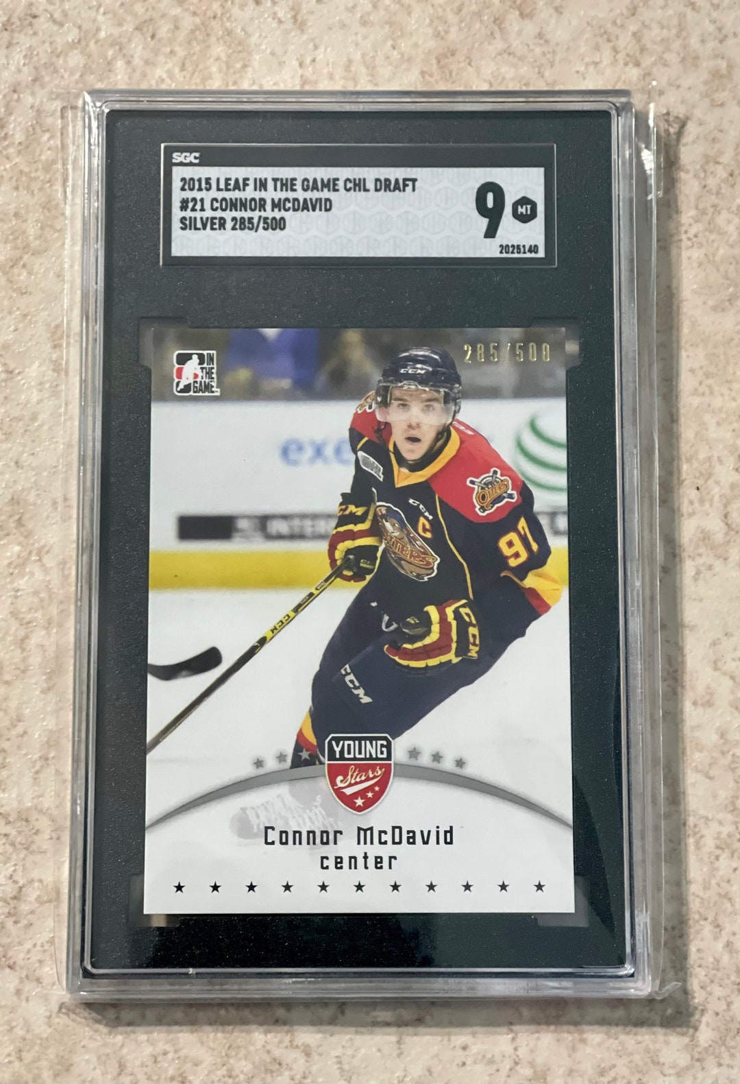 2015 Leaf Draft Connor Mcdavid Silver #d/500 Rookie #21 SGC 9 - Etsy