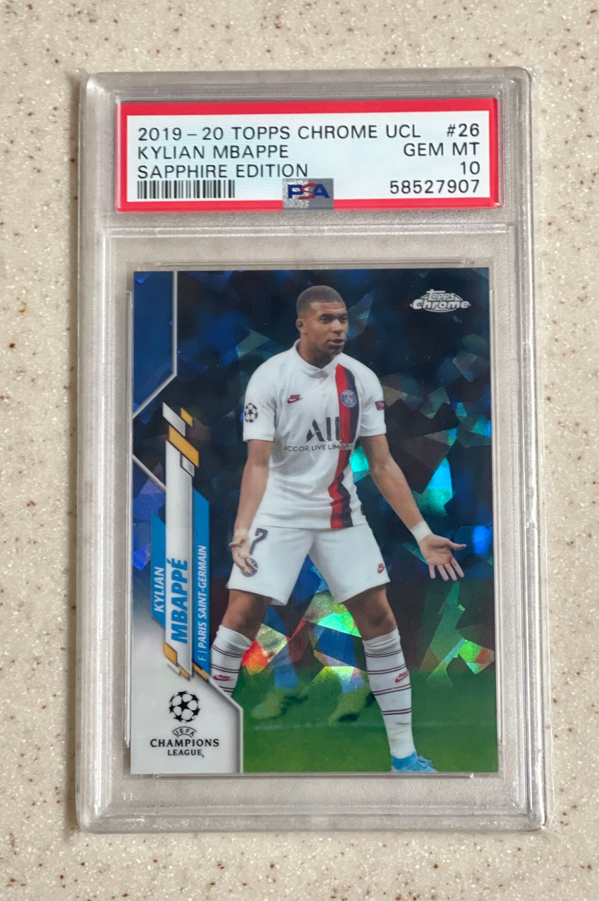 2019 Topps Crystal UEFA Limited Edition Kylian Mbappe Rookie Lot www ...