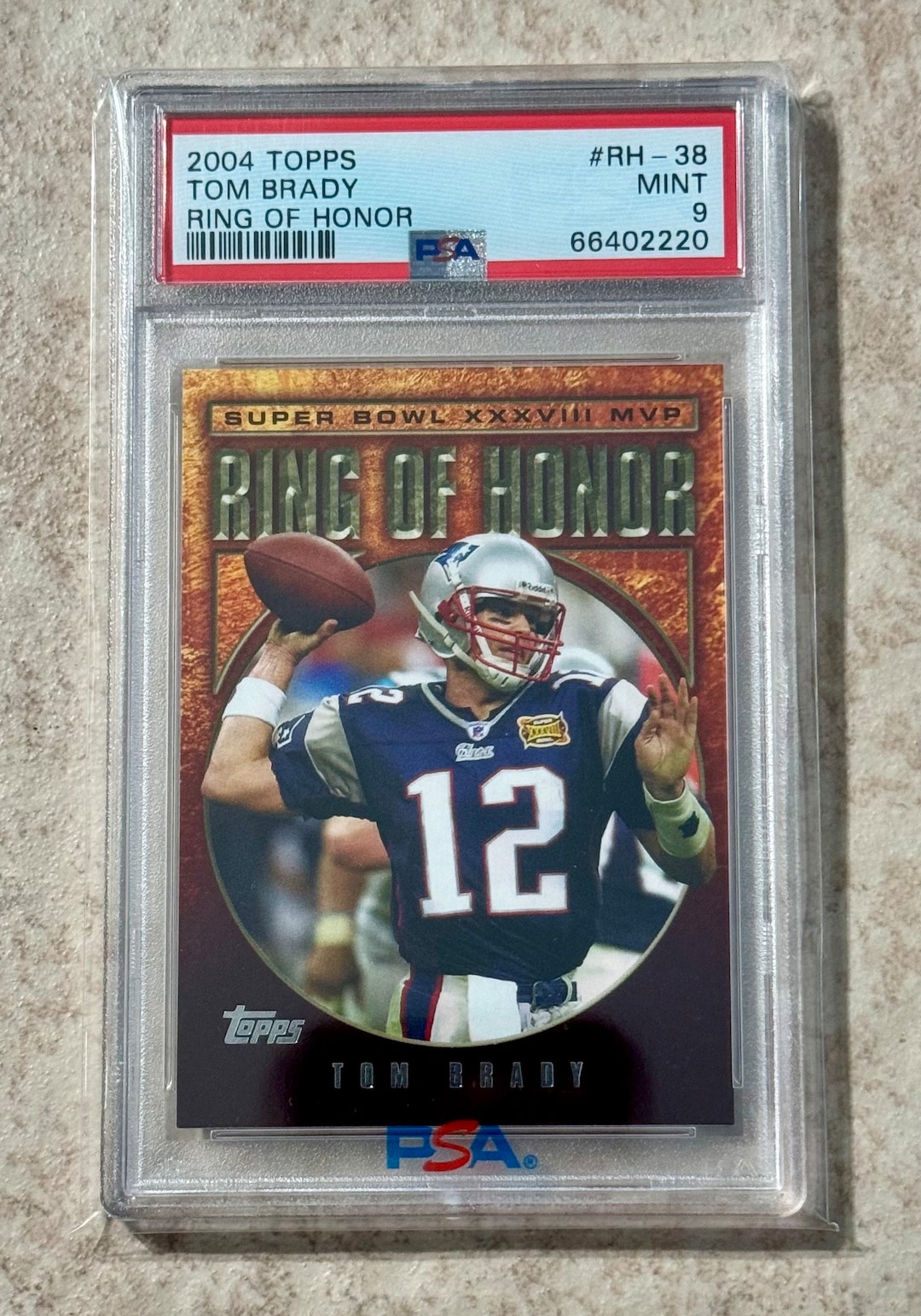 2004 Topps Tom Brady Ring of Honor PSA 9 Mint - Etsy