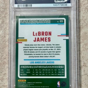 2023-24 DONRUSS OPTIC Lebron James Fast Break Holo #65 PSA 10 Gem Mint ...