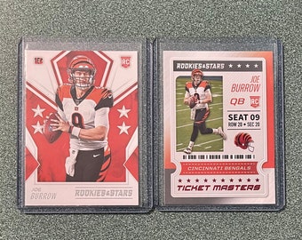 Joe Burrow Rookie Card Set Mint Red Hot | Etsy