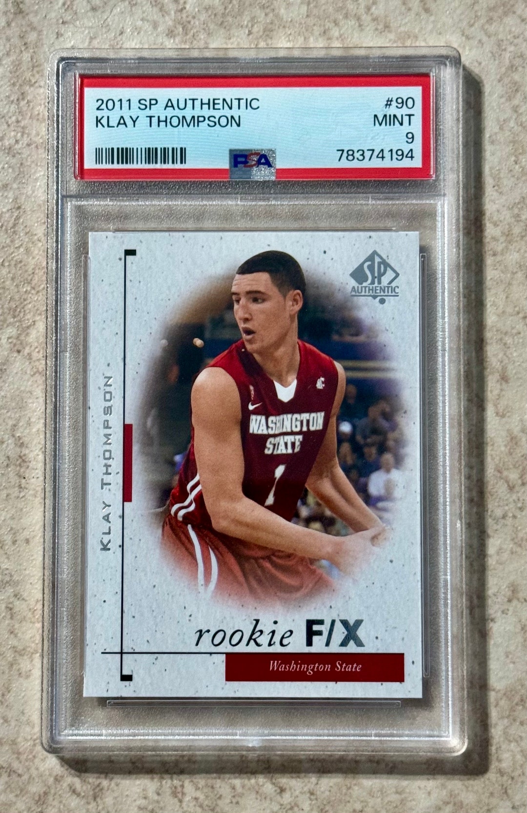 2011 SP Authentic#90 Klay Thompson Rookie PSA 9 Mint Golden State ...
