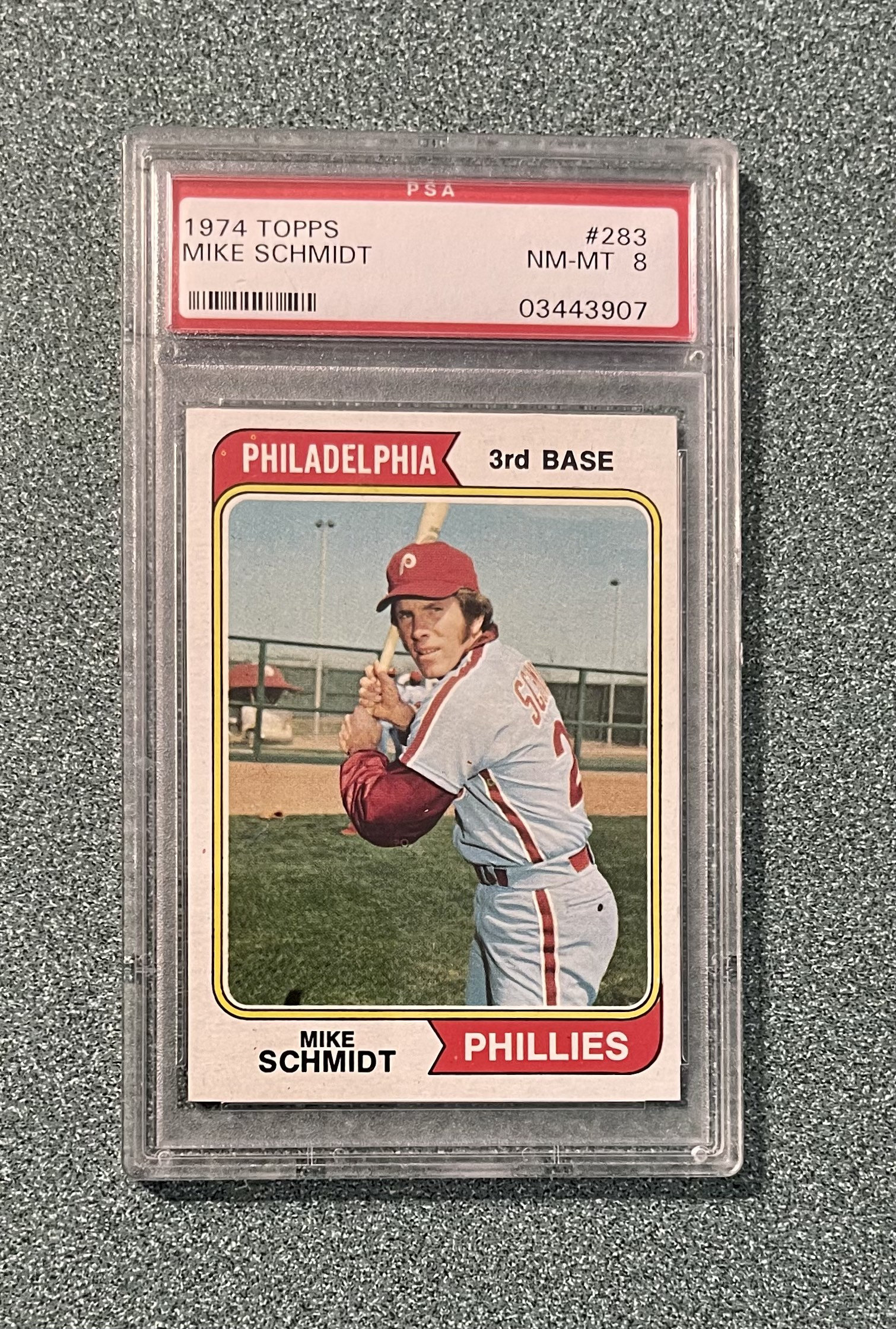 1974 Topps Mike Schmidt 283 PSA 8 HOF 2nd Card - Etsy