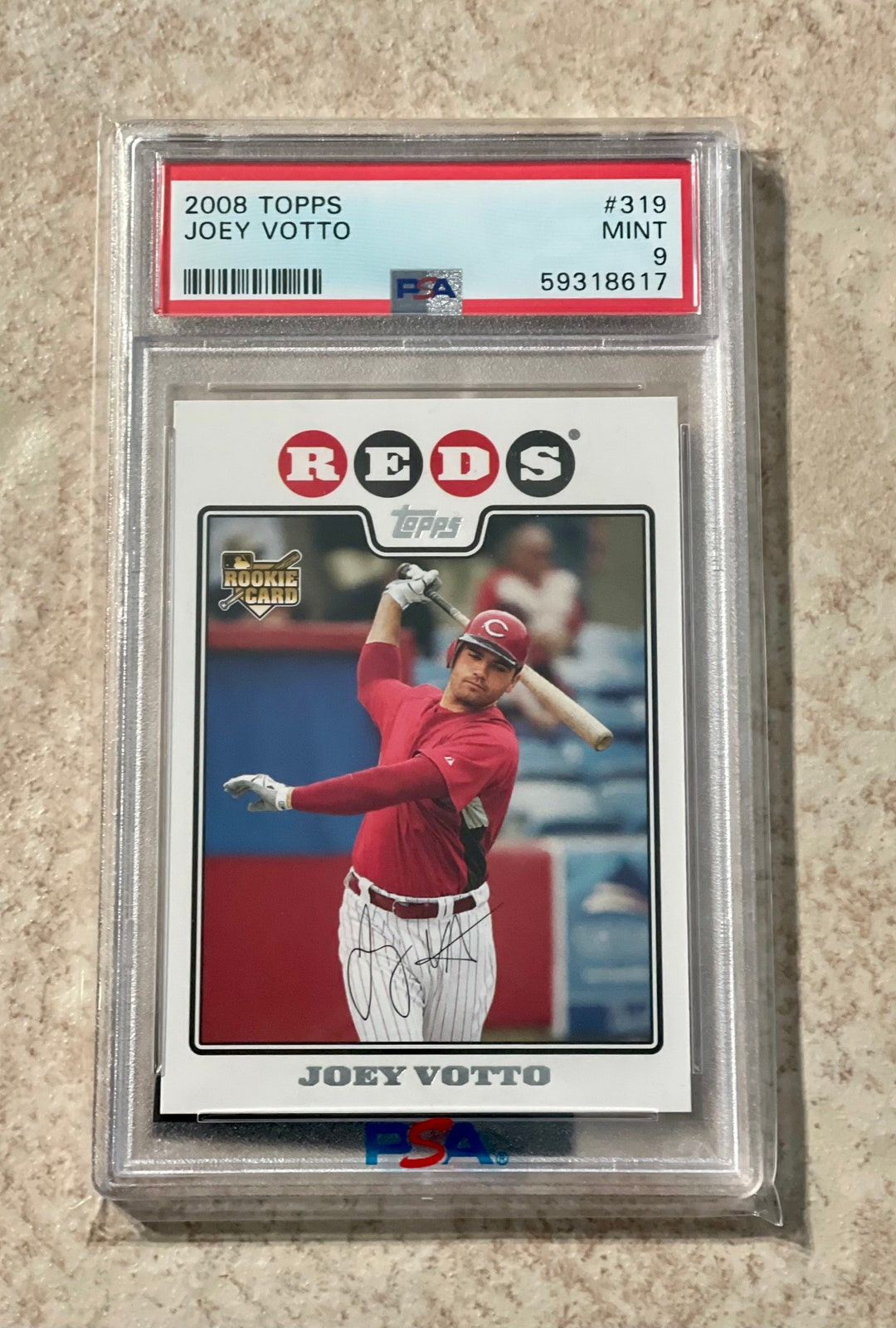 2008 Topps Joey Votto PSA 9 Rookie Card RC #319 - Etsy