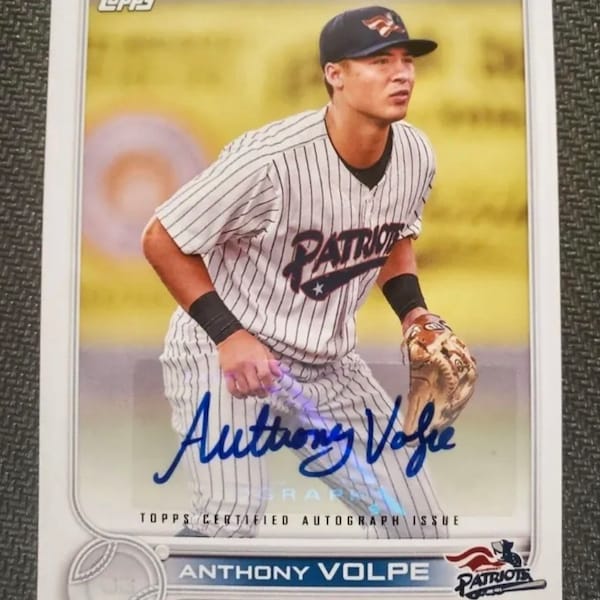 Signed Anthony Volpe Rookie Card - Etsy