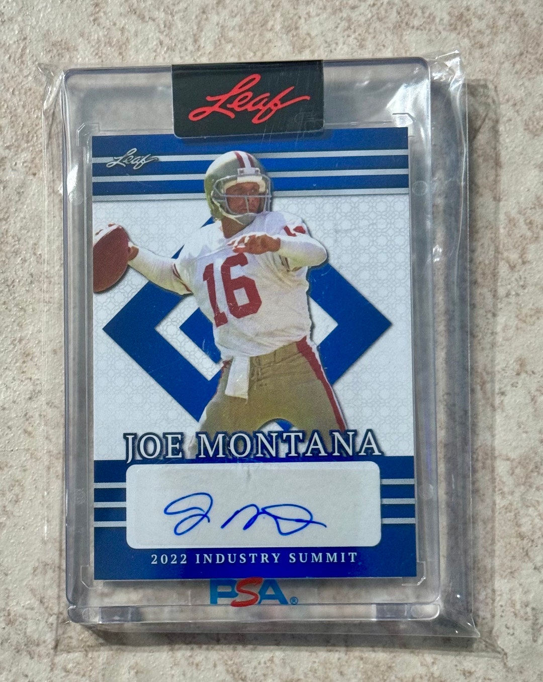 2022 Leaf Joe Montana Certified Autographed Card San Francisco 49ers ...