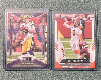 Joe Burrow Rookie Card Set Mint Red Hot | Etsy