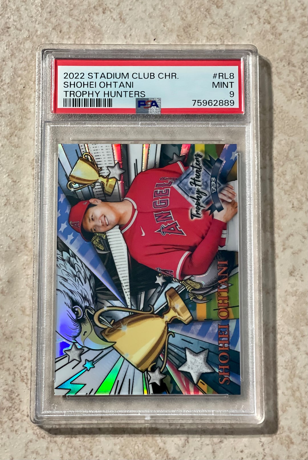 Shohei Ohtani 2022 Topps Stadium Club Chrome TROPHY HUNTERS PSA 9 Mint ...