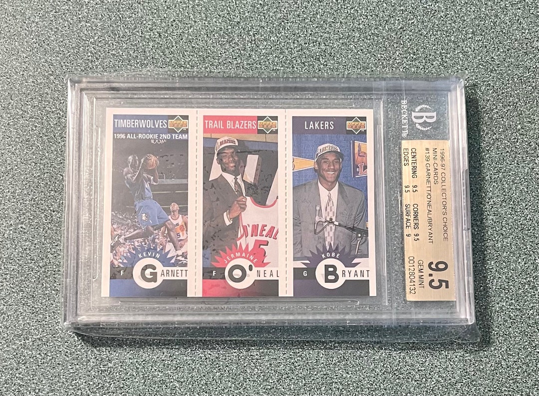 1996-97 UD Collector's Choice Mini Kobe Bryant RC M129 Lakers / Garnett ...