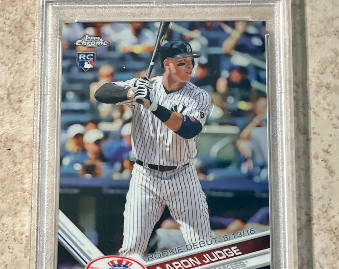 2017 Topps Chrome Update #HMT50 ~ ROOKIE ~ Aaron Judge ~ PSA 9 Mint - Etsy