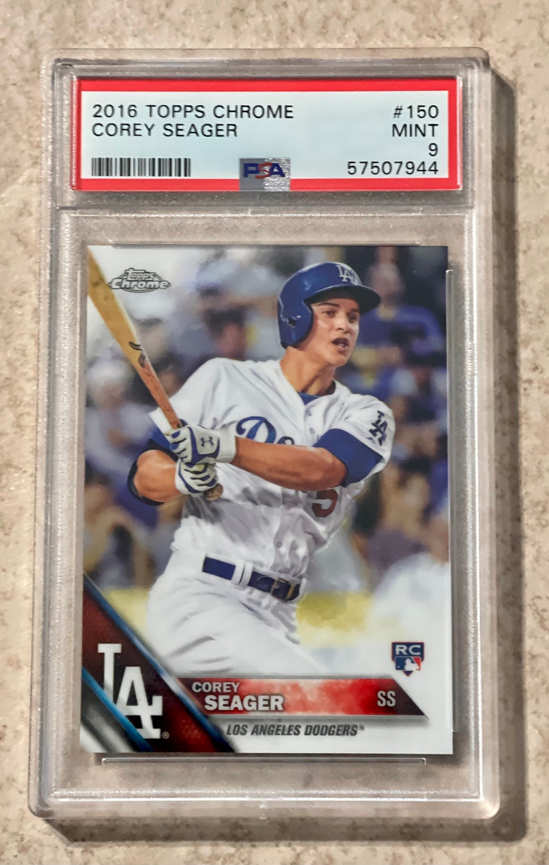 2016 Topps Chrome Corey Seager PSA 9 RC 159 Texas Ranger - Etsy