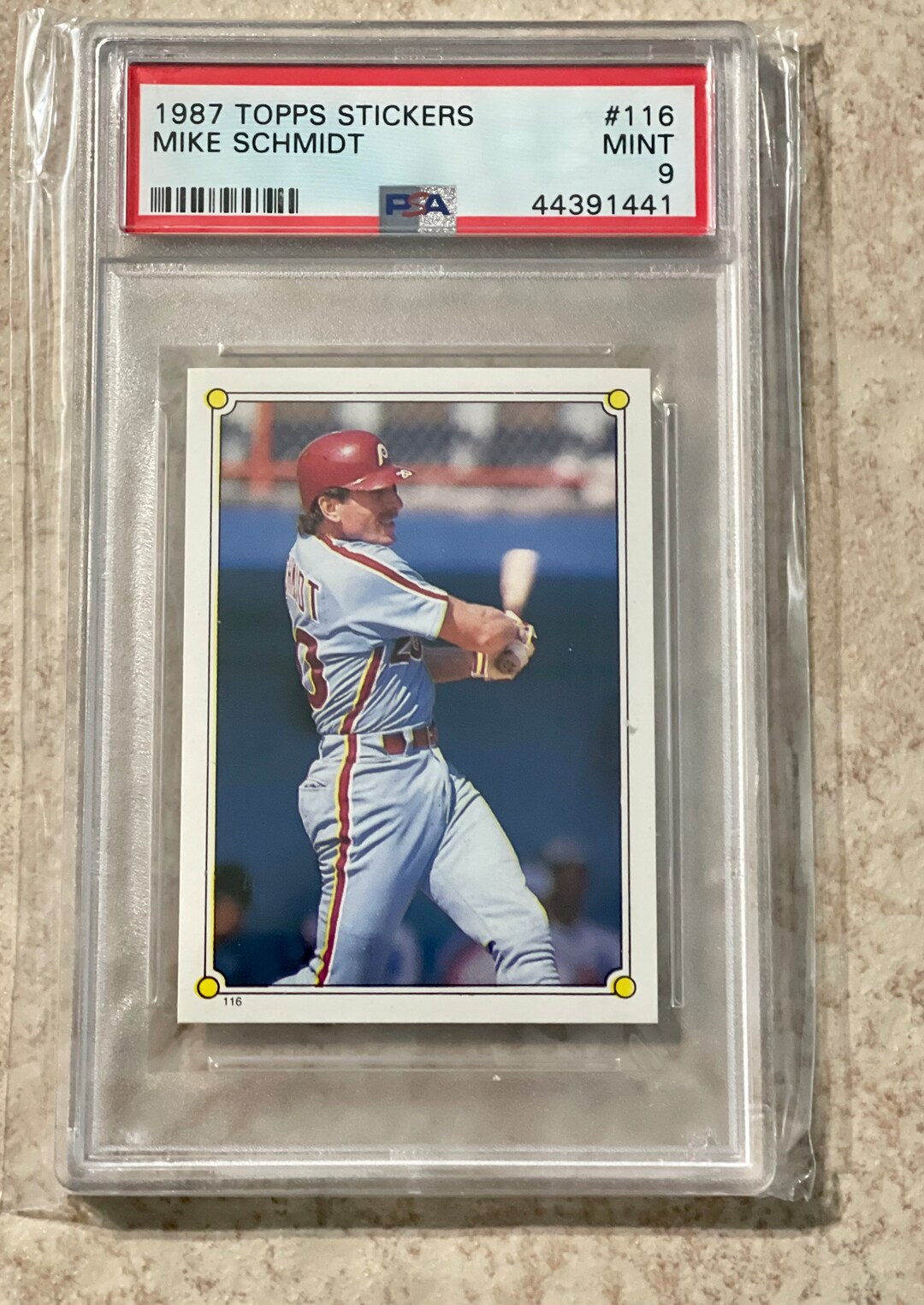 Mike Schmidt Sticker PSA 9 Mint El mejor de todos en la 3RD Base - Etsy ...