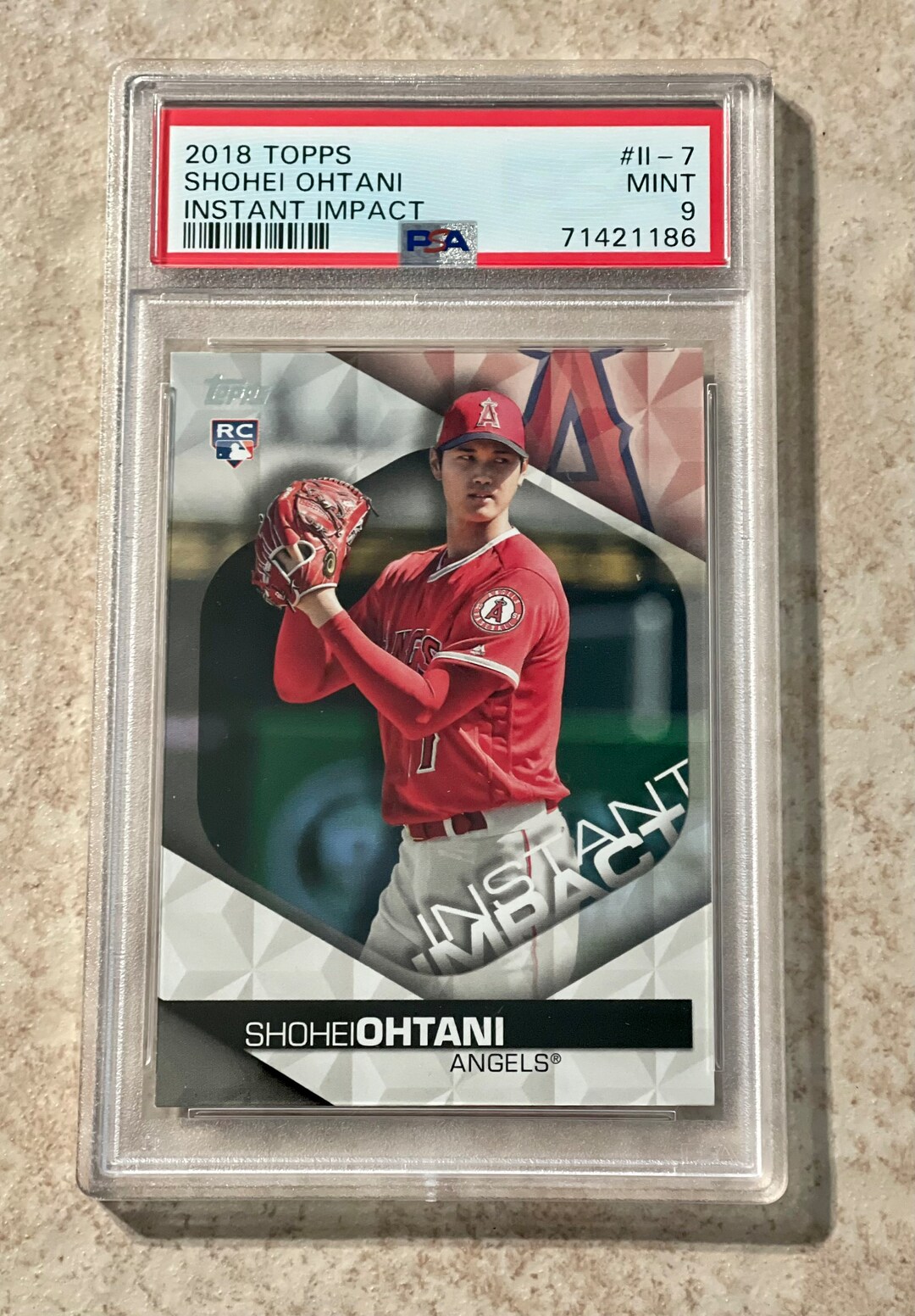 2018 Topps #II-7 Instant Impact Shohei Ohtani - PSA 9 Mint Rookie Card ...
