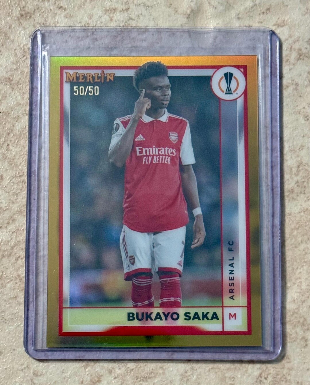 2022-23 Merlin Soccer Bukayo Saka Green Laser #d /350 - Etsy