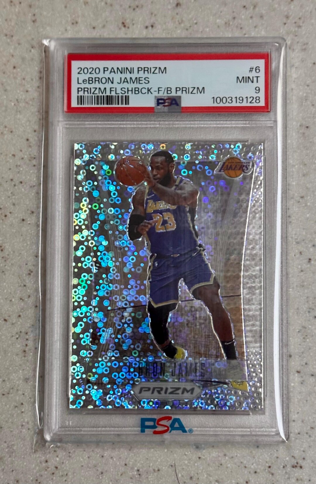 2020 Panini Prizm Lebron James Flashback Fast Break Prizm #6 PSA 9 Mint ...