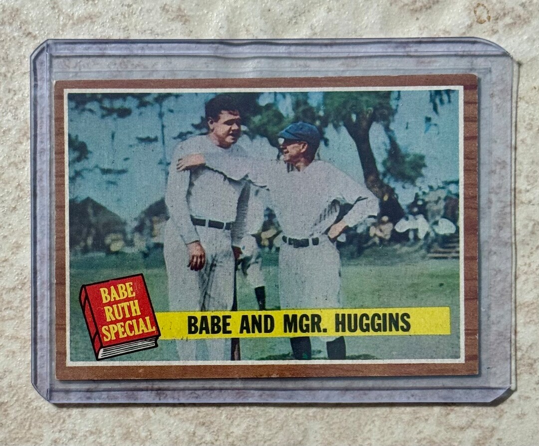 1962 Topps Baseball Card 137 Babe Ruth and Mgr. Huggins - Etsy