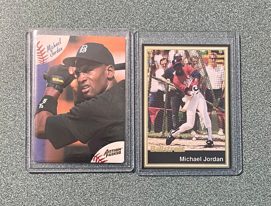 Michael Jordan Baseball Card Set Chicago White Sox & Bulls - Etsy