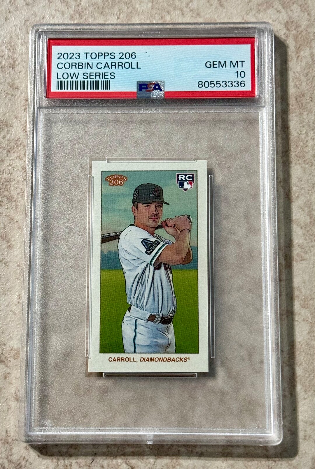 2023 Topps T-206 Low Series Corbin Carroll Opening Day Variation Rookie ...