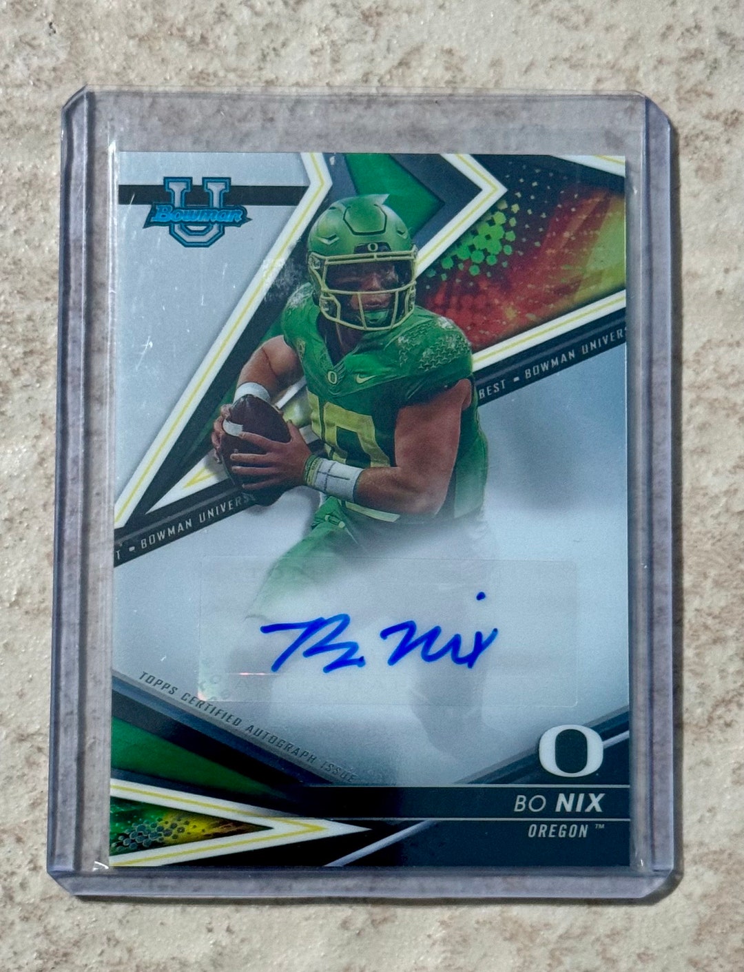 2022 Bowman's Best Bo Nix Autograph No. BA-BN Oregon Ducks - Etsy