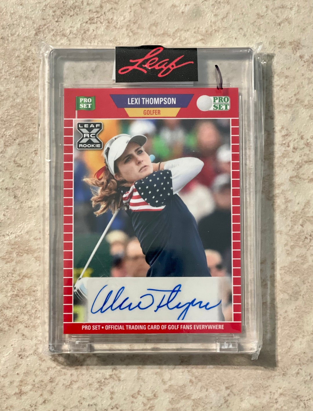 Lexi Thompson (GOLFER) 2021 Leaf Pro Set Autographed Rookie Card #PSA ...