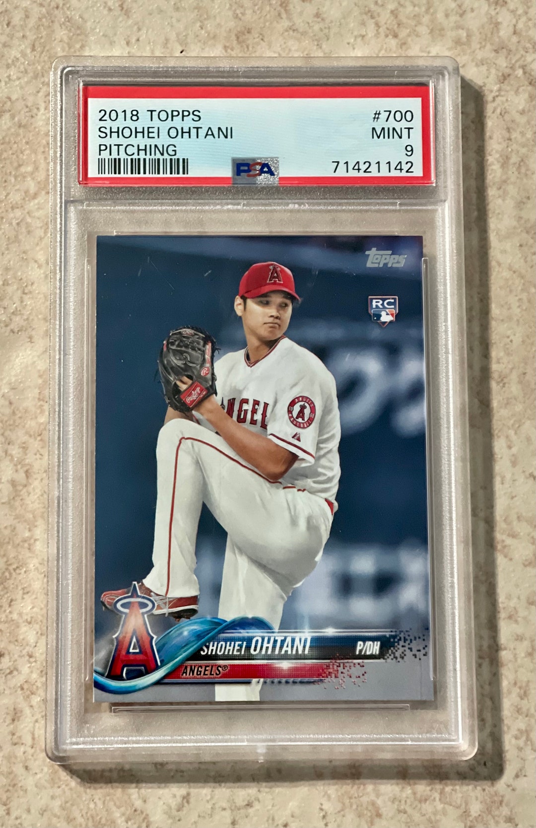 2018 Topps Pitching Shohei Ohtani Angels Rookie Card PSA 9 Mint Rookie ...