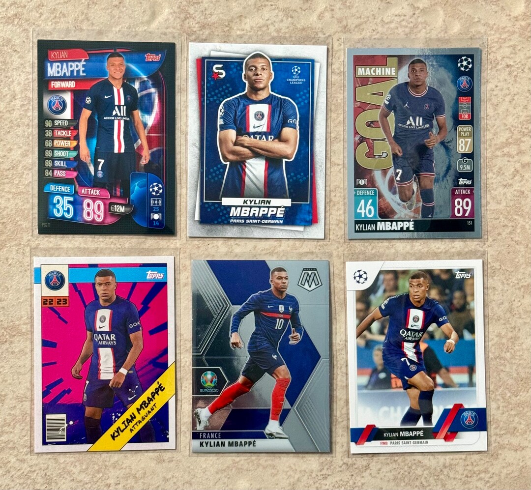 Kylian Mbappe - Scoring Phenom - Card Lot of 6 - Etsy