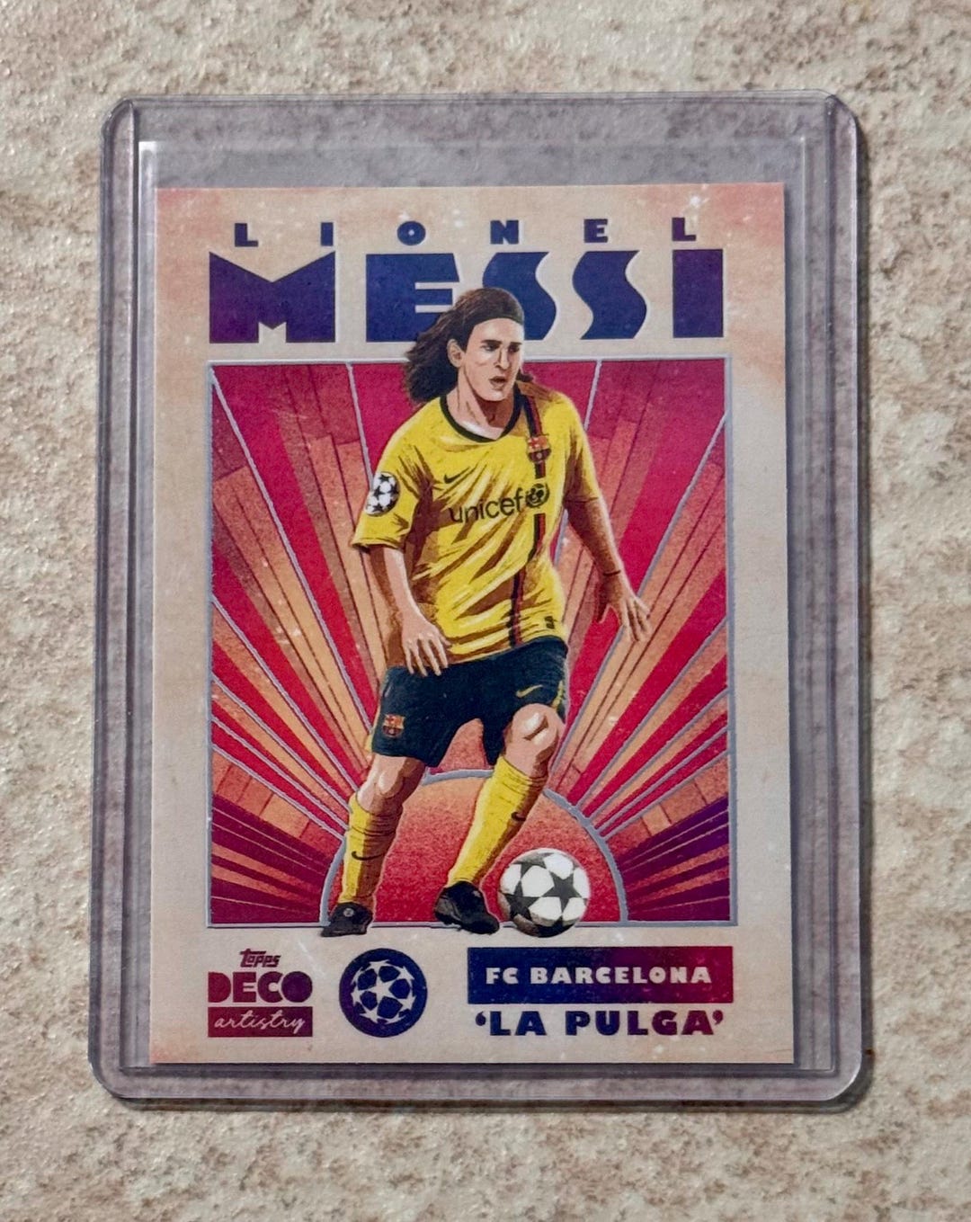 2024-25 Topps Deco UEFA Lionel Messi Artistry FC Barcelona 'la Pulga ...