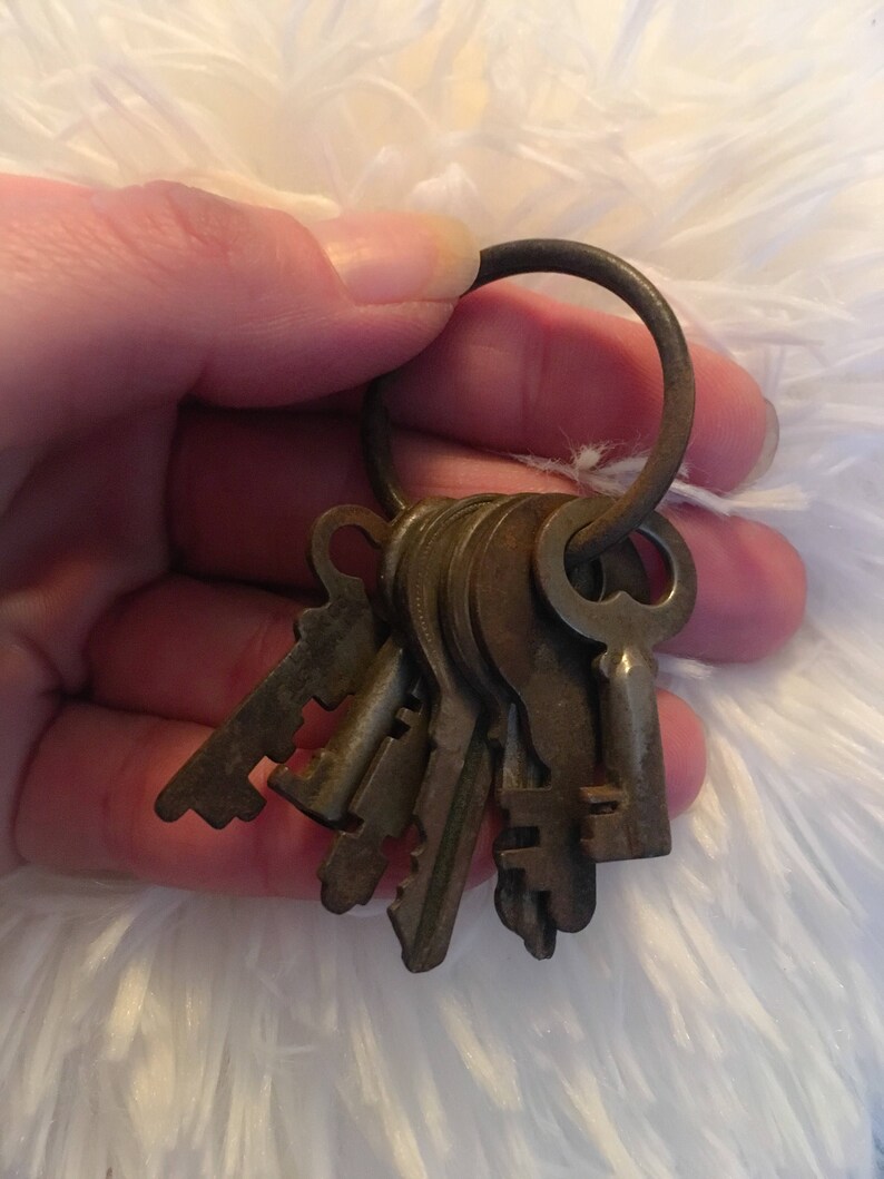 Antique Keys, Key Ring, Antique, Interesting, Unique, One of a Kind ...
