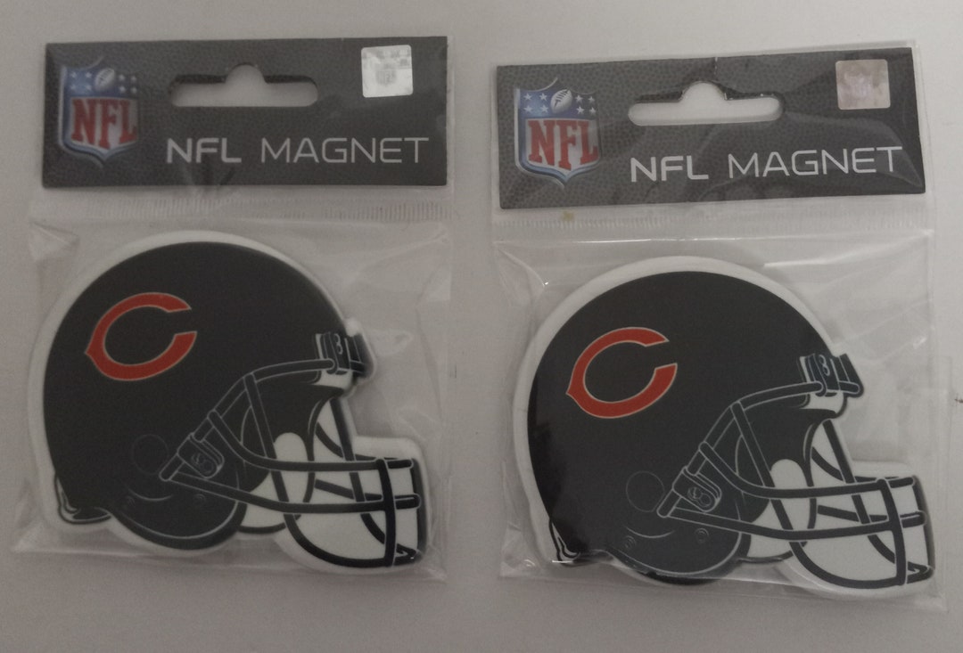 Chicago Bears NFL Helmet Magnet Set - Etsy
