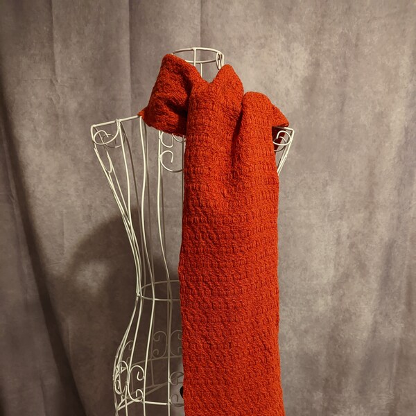 Burnt Orange Scarf - Etsy