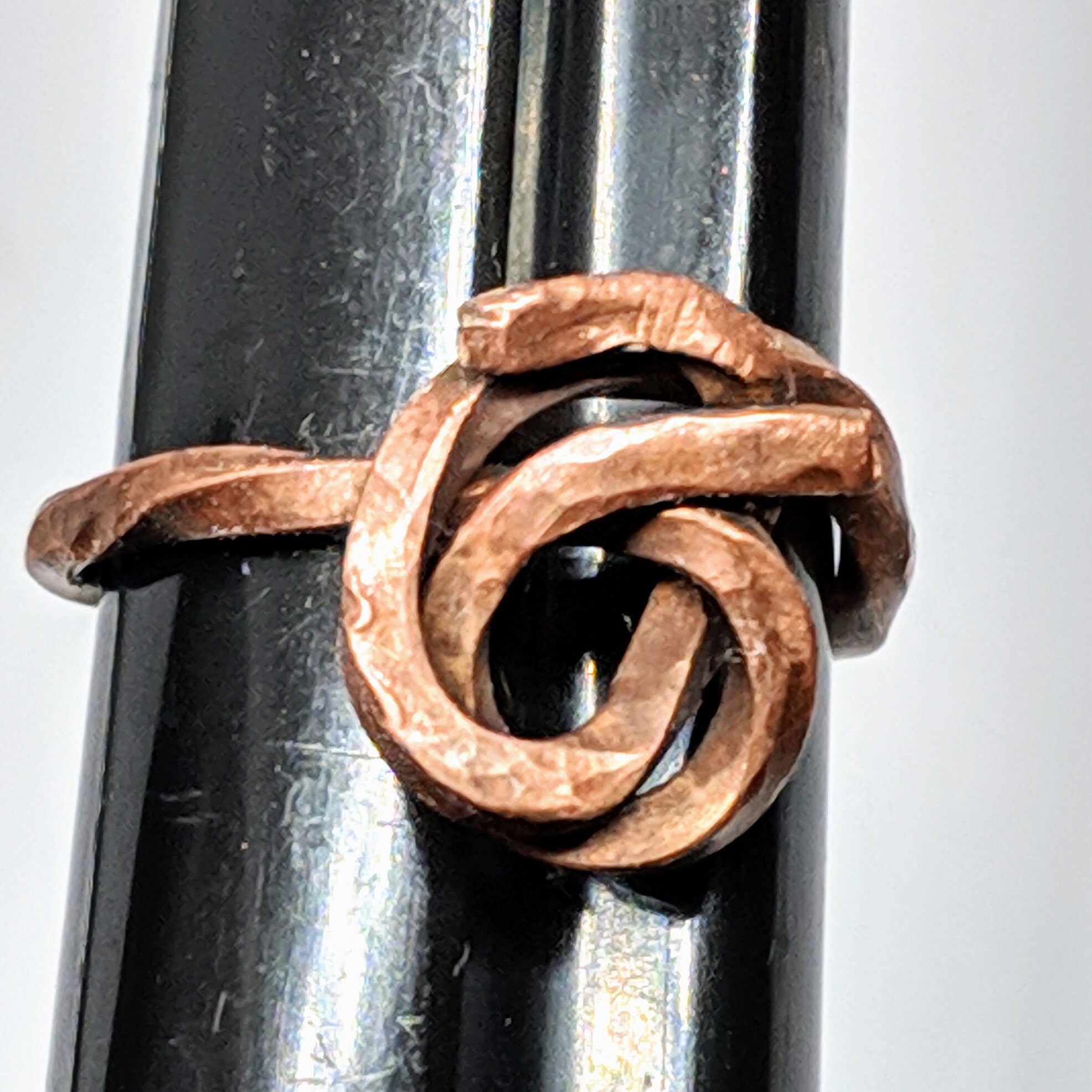 Handcrafted Twisted Copper Knot Ring Size 7.5 - Etsy