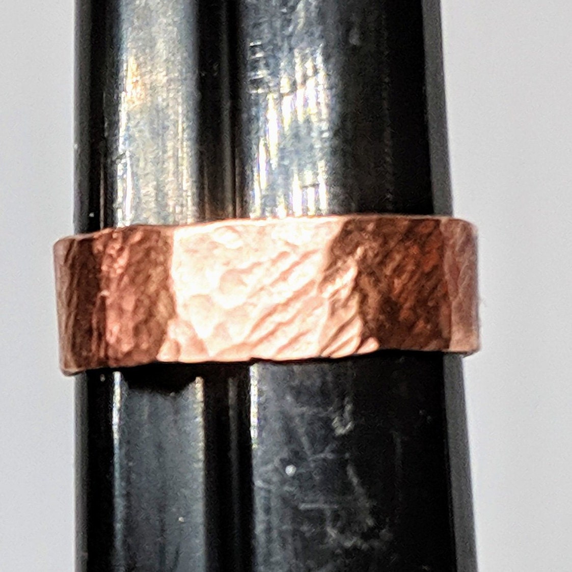 Handcrafted Hammered Copper Band Ring Size 6/ 6.25 - Etsy