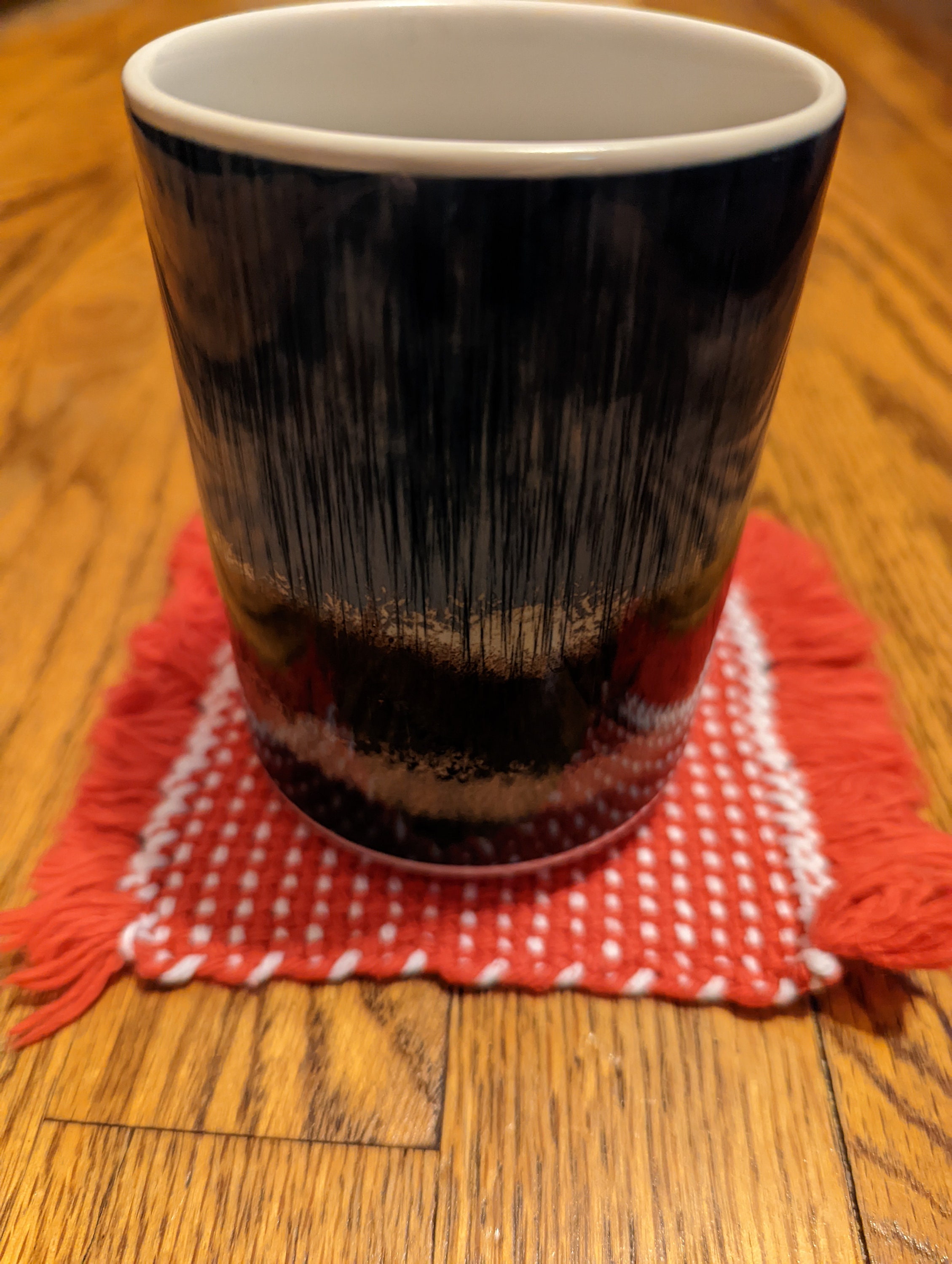 Handwoven Red and White Cotton Mug Rugs/ Coasters Set of 6 - Etsy