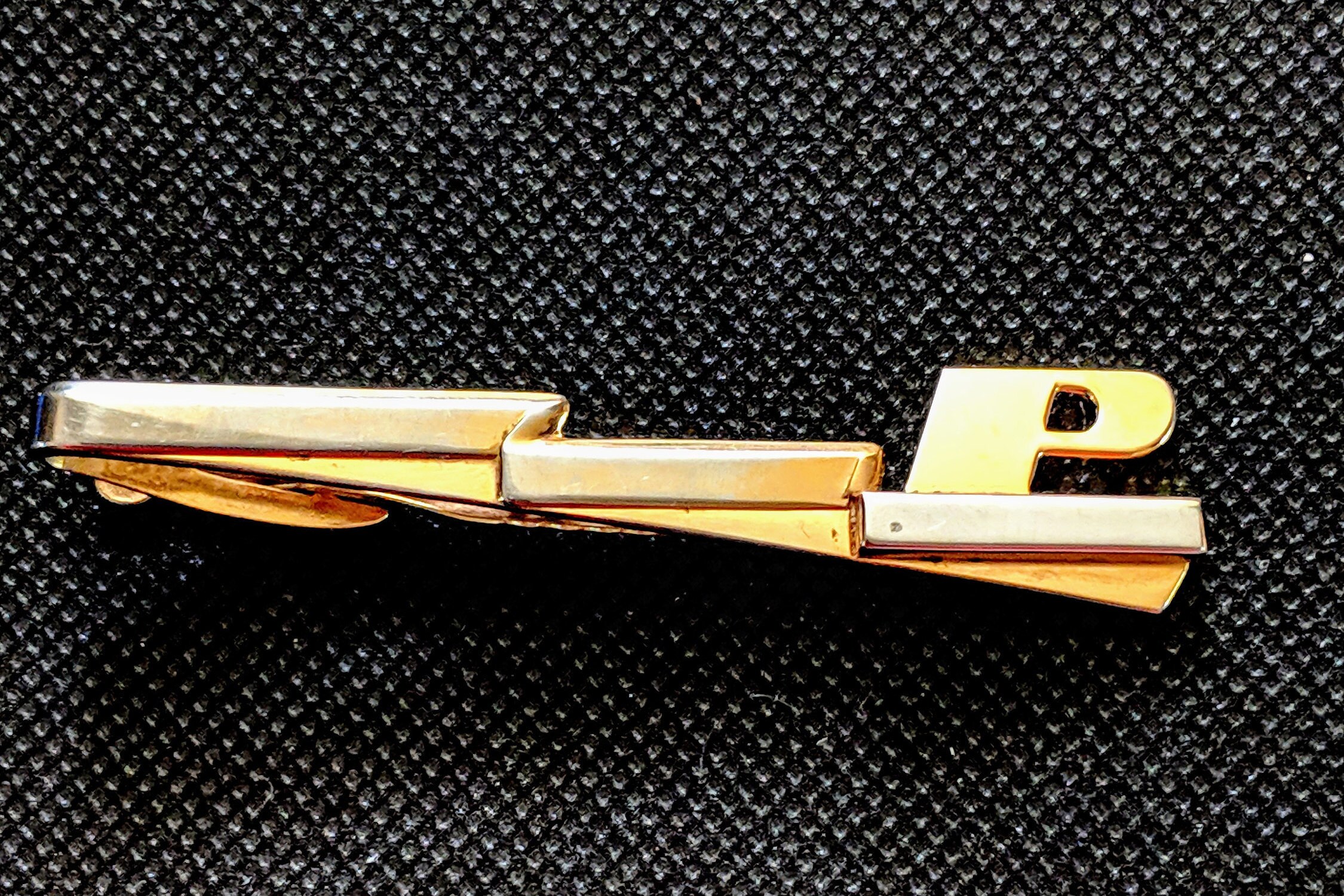 Vintage Initial P Tie Bar by Hickok USA - Etsy